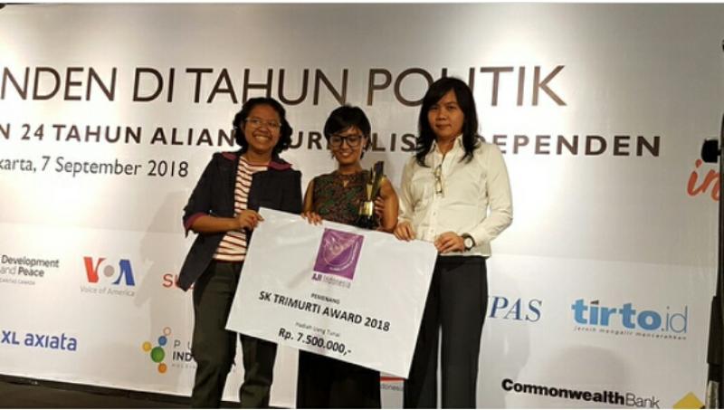 Devi Asmarani Sabet Penghargaan SK Trimurti 2018 | AJI - Aliansi ...